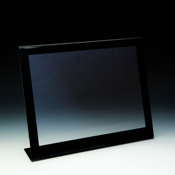 Slant Back Sign Holder w/ Black Border - 11x8.5 – Beemak-idl